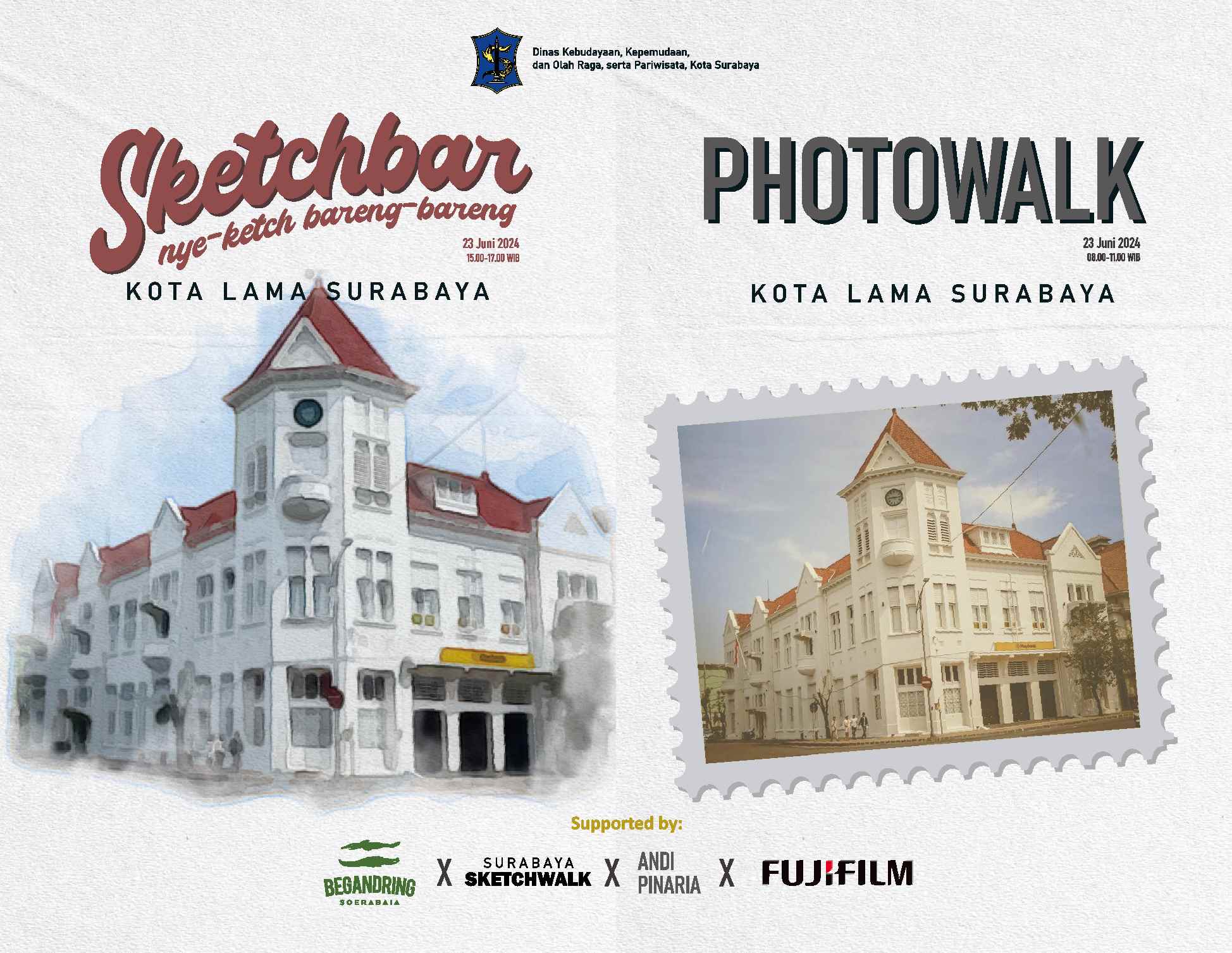 Membingkai Kota Lama Surabaya dalam Sketsa - Begandring